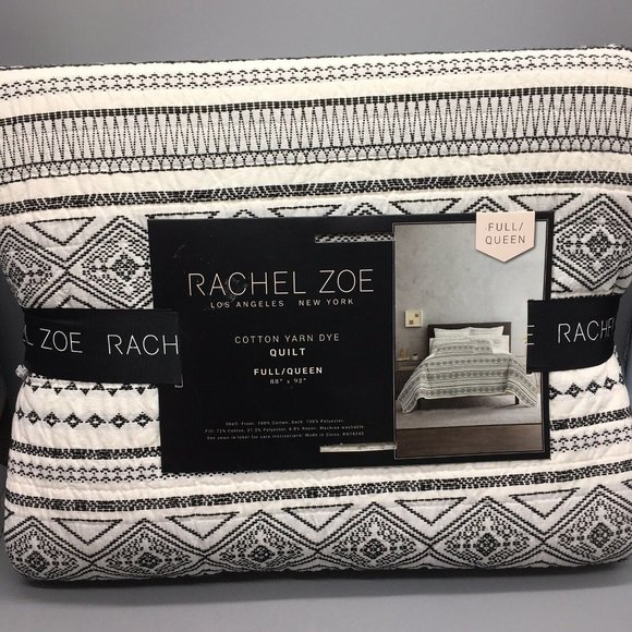 Rachel Zoe | Bedding | Rachel Zoe Boho Embroidered Full Queen Quilt ...